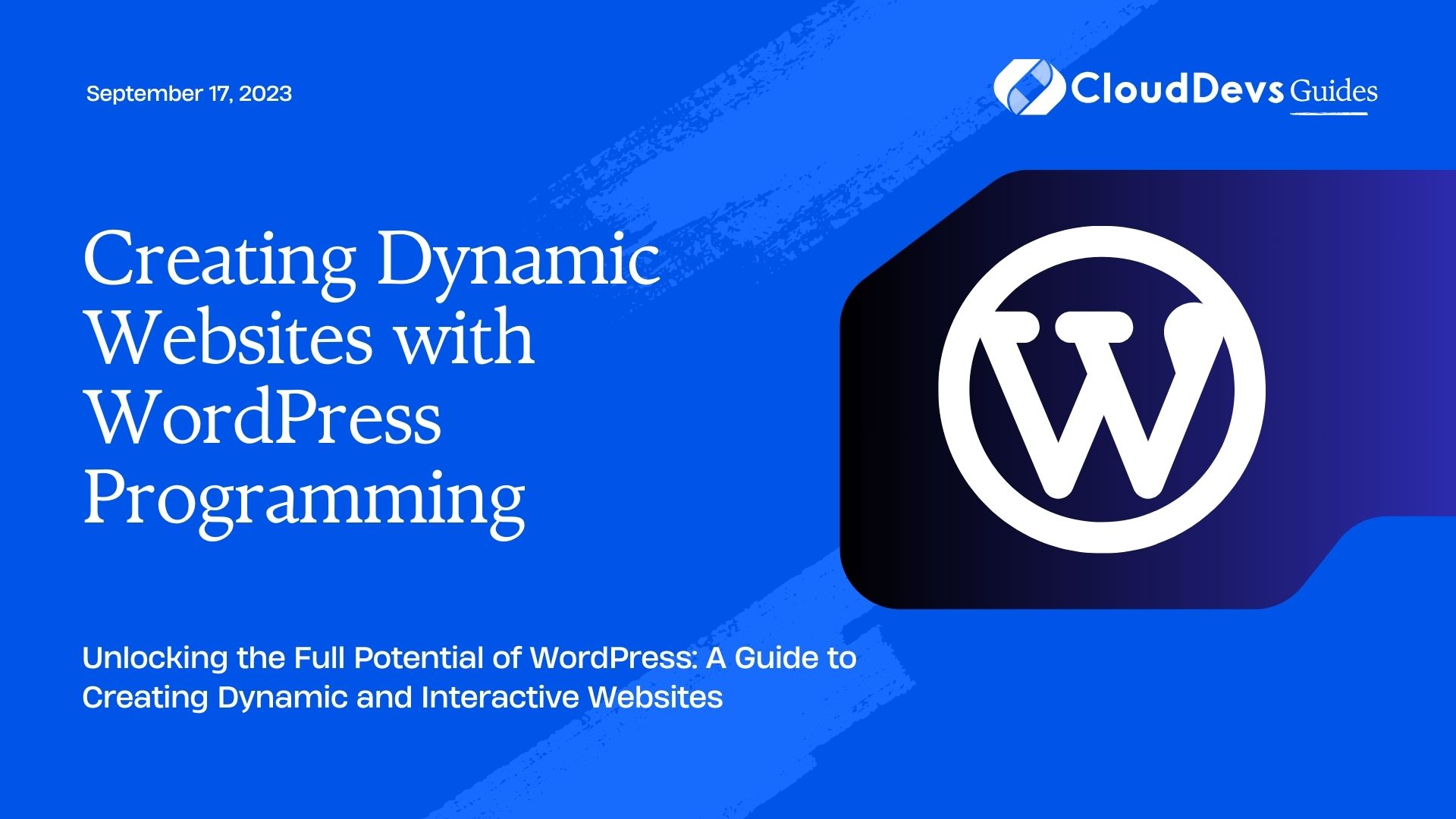 Creating Dynamic Websites with WordPress Programming