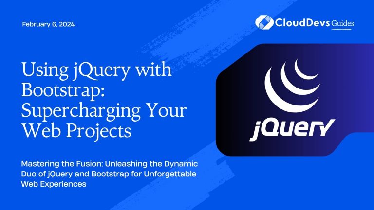 Using Jquery With Bootstrap Supercharging Your Web Projects
