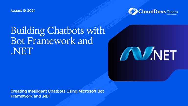 Building Chatbots With Bot Framework And Net